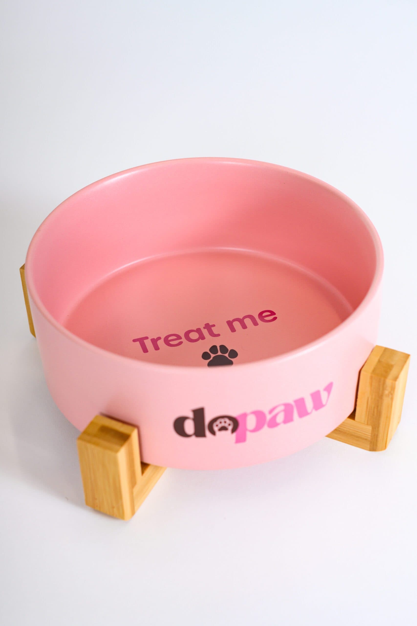Ceramic dog bowl with stand - Dopaw